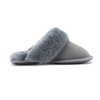 women solid color real wool slippers fluffy fur house indoor winter slippers