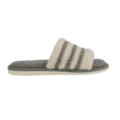 women Winter Fashion Striped Fabric Slippers multi- layer memory foam Sole Home indoor Slippers
