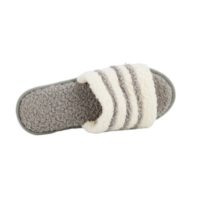 women Winter Fashion Striped Fabric Slippers multi- layer memory foam Sole Home indoor Slippers