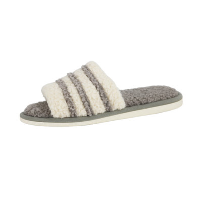 women Winter Fashion Striped Fabric Slippers multi- layer memory foam Sole Home indoor Slippers