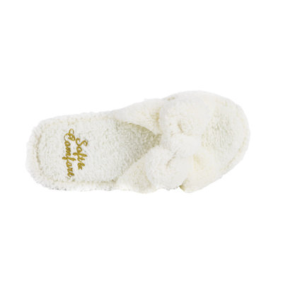 women autumn winter  fluzze non-slip flat sole butterfly slippers  ladies Faux Fur  house shoes