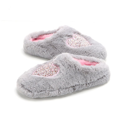 Hot Sale Fluffy Fur Winter Slippers house Indoor slippers Women Fashion Plush Slippers