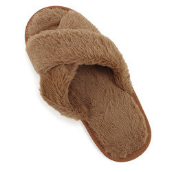 Women Faux Fur Slippers Warm open toe House indoor Slippers Home Slippers for Girls