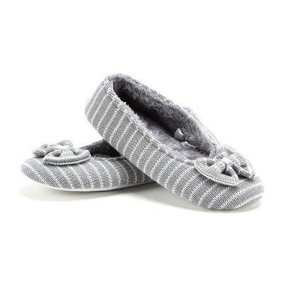 Custom women super soft warm plush slippers girls comfortable home slipper with bowknot