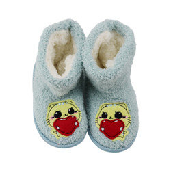 winter house indoor cute cat warm boots for children kids boots cartoon animal flat home slippers