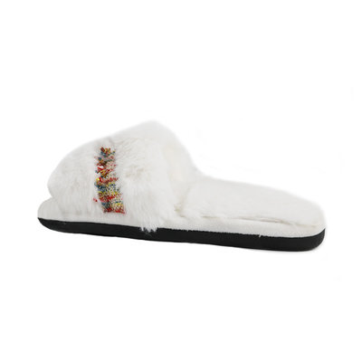 Women Shoes Women faux Fur Slippers  Home Slipper Lady Casual Flat Slipper  Platform Plush