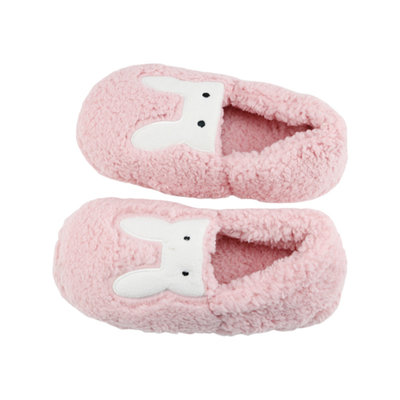 women plush cute rabbits slippers sherpa house indoor animals slippers