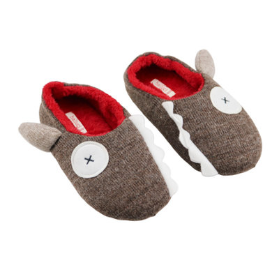 Home Slippers Female Cartoon dragron  Slippers  Women Cute Children Fur house Indoor Slippers