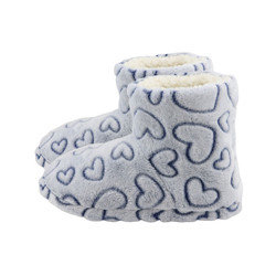 women soft and lovely flannel slipper boots warm winter slipper boots
