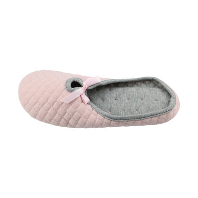 Stylish soft sole winter plush slippers house indoor bowknot slipper