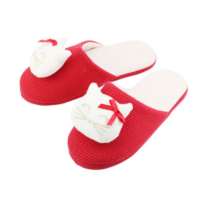 women comfort  closed toes non-slip house indoor shoes  memory foam slippers