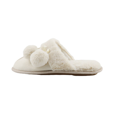 faux suede winter women slippers warm soft fur ball slippers indoor scuff
