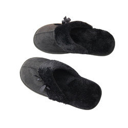 cute bow lady indoor slippers women non-slipy warm home scuff slipper
