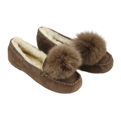 Cute Floor Soft Women Slippers Cotton Warm Winter Indoor House Faux Fur Women Home Shoes