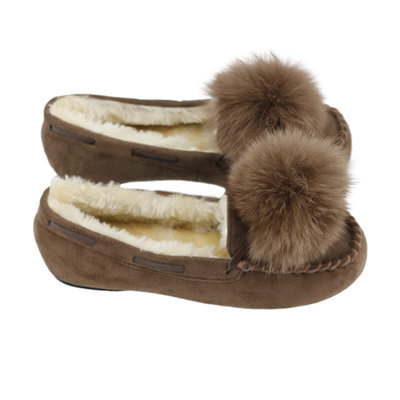 Cute Floor Soft Women Slippers Cotton Warm Winter Indoor House Faux Fur Women Home Shoes