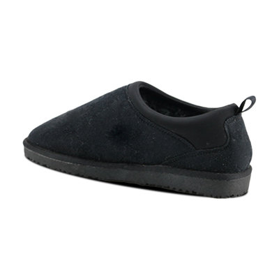 men Winter Warm Fluffy Slippers faux suede plush house indoor and outdoor slippers