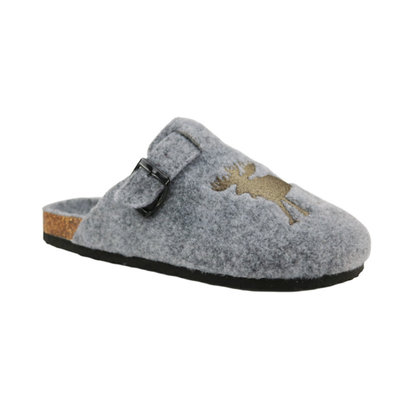 Ladies New Style Popular Soft Wooden Sole  slippers Women  Metal Buckles  Comfortable Casual Slippers