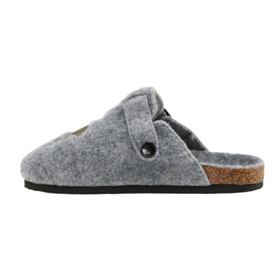 Ladies New Style Popular Soft Wooden Sole  slippers Women  Metal Buckles  Comfortable Casual Slippers