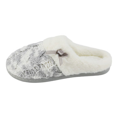 women skin-friendly knitted comfortable winter TPR sole home indoor slippers