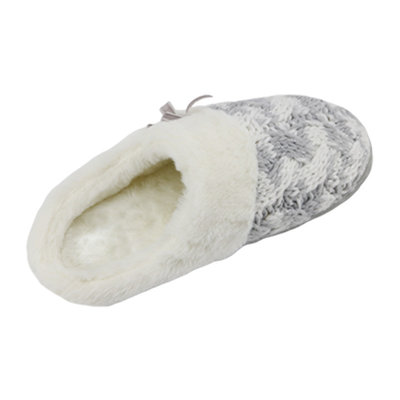 women skin-friendly knitted comfortable winter TPR sole home indoor slippers