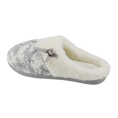 women skin-friendly knitted comfortable winter TPR sole home indoor slippers
