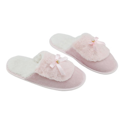 New fashion women winter indoor relax faux fur slippers warm trendy plush slippers