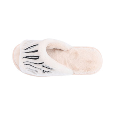 Faux Fur Women Casual Flat Shoes Indoor And Outdoor Open Toe