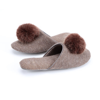 Autumn Winter Warm Ladies House Slipper Knitted Cozy Slip On Memory Foam