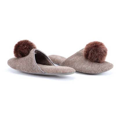 Autumn Winter Warm Ladies House Slipper Knitted Cozy Slip On Memory Foam