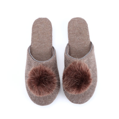 Autumn Winter Warm Ladies House Slipper Knitted Cozy Slip On Memory Foam