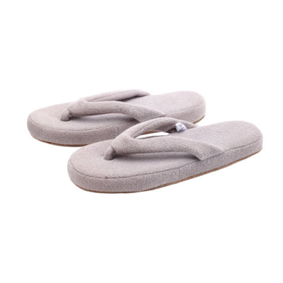 new design contracted grey house indoor slippers soft soles men pure color flip flops