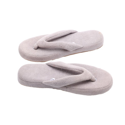 new design contracted grey house indoor slippers soft soles men pure color flip flops