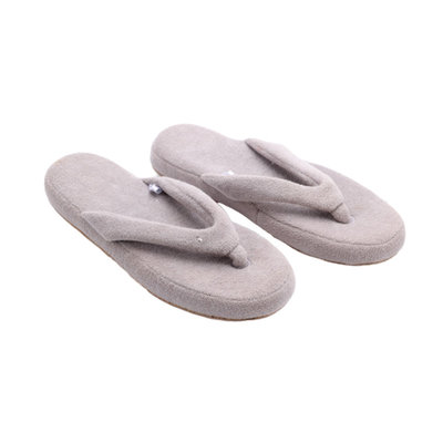 new design contracted grey house indoor slippers soft soles men pure color flip flops