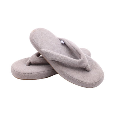 new design contracted grey house indoor slippers soft soles men pure color flip flops