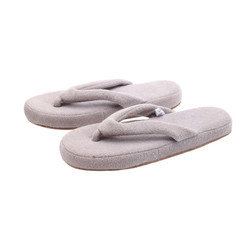 new design contracted grey house indoor slippers soft soles men pure color flip flops