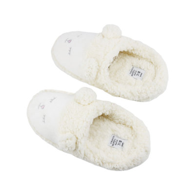 Lovely Sheep Women Slipper Shoes Home Use With Faux Fur Warm