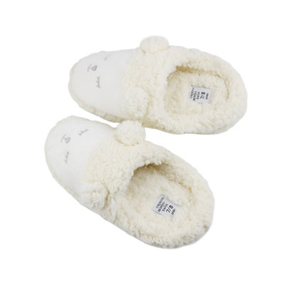 Lovely Sheep Women Slipper Shoes Home Use With Faux Fur Warm