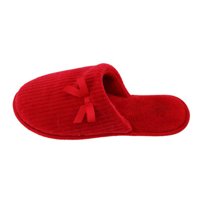 Plush Upper Material Comfortable Women Slippers Red Spring Indoor Soft