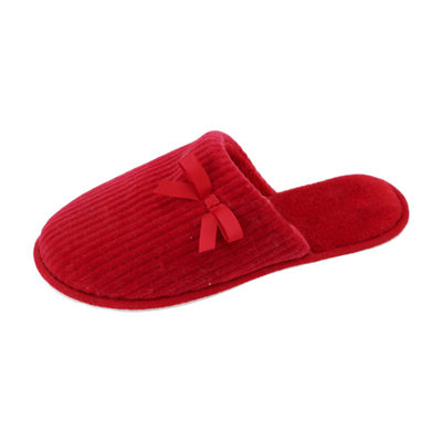 Plush Upper Material Comfortable Women Slippers Red Spring Indoor Soft