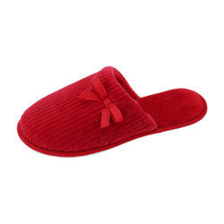 Plush Upper Material Comfortable Women Slippers Red Spring Indoor Soft