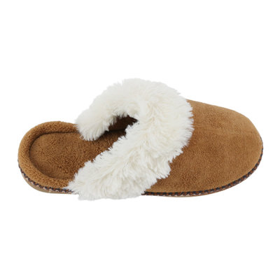Classic men winter house indoor slippers cheap plush slippers fluffy faux fur slippers