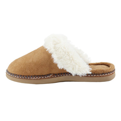 Classic men winter house indoor slippers cheap plush slippers fluffy faux fur slippers
