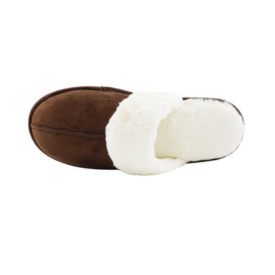 Ladies Faux Suede Slipper Shoes Winter  Classic Warm Home Slipper Shoes