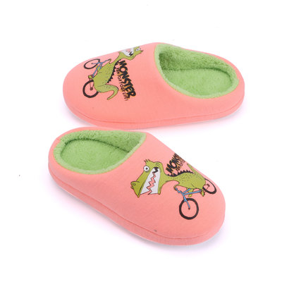 winter Lovely cartoon dinosaur keep warm house indoor  children kids woman home slippers