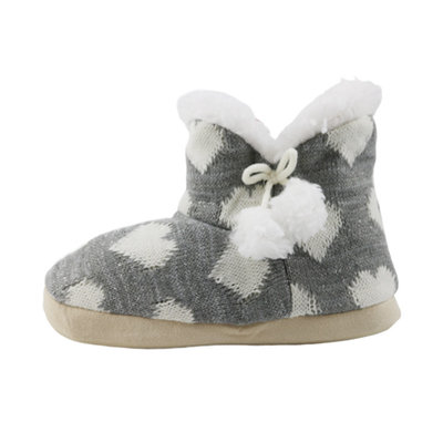Knitting Cute Women Winter Snow Boots Warm Non Slip Indoor
