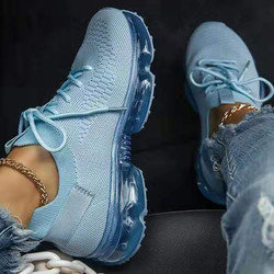 Summer 2022 designer new Breathable Lace up Running Ladies Sneaker trendy mesh large size Women's Casual Shoes