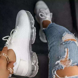 Summer 2022 designer new Breathable Lace up Running Ladies Sneaker trendy mesh large size Women's Casual Shoes