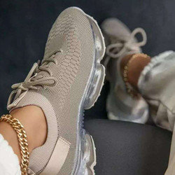 Summer 2022 designer new Breathable Lace up Running Ladies Sneaker trendy mesh large size Women's Casual Shoes