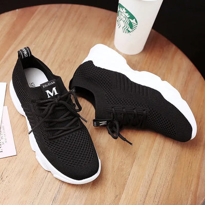 2022 new flying woven mesh sneakers women fashion casual shoes running wholesale soft sole Walking Style Shoes