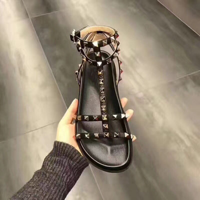 custom designer new trend Rivets outdoor shoes girl flat sandals for ladies Refinement comfort women footwear slippers